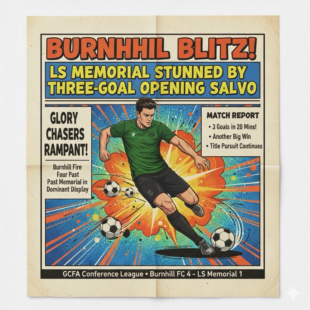 🔥 Burnhill Blitz: Early Goals Propel Burnhill FC to Dominant 4-1 ...