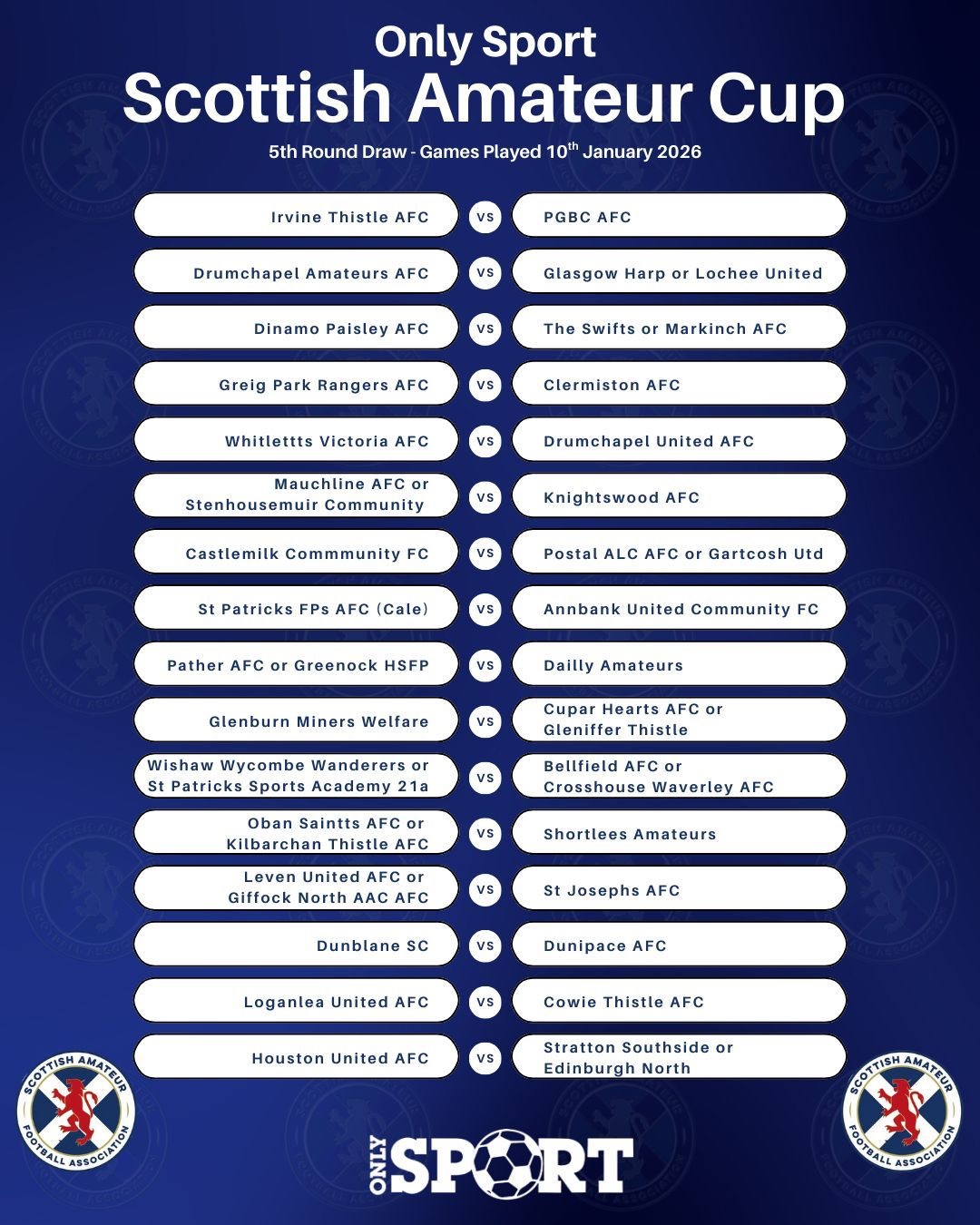 📰 GCFA Flag Flying High! Scottish Amateur Cup 5th Round Draw Announced ...